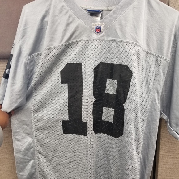 Reebok | Shirts & Tops | Vintage Randy Moss Replica Raiders Jersey ...